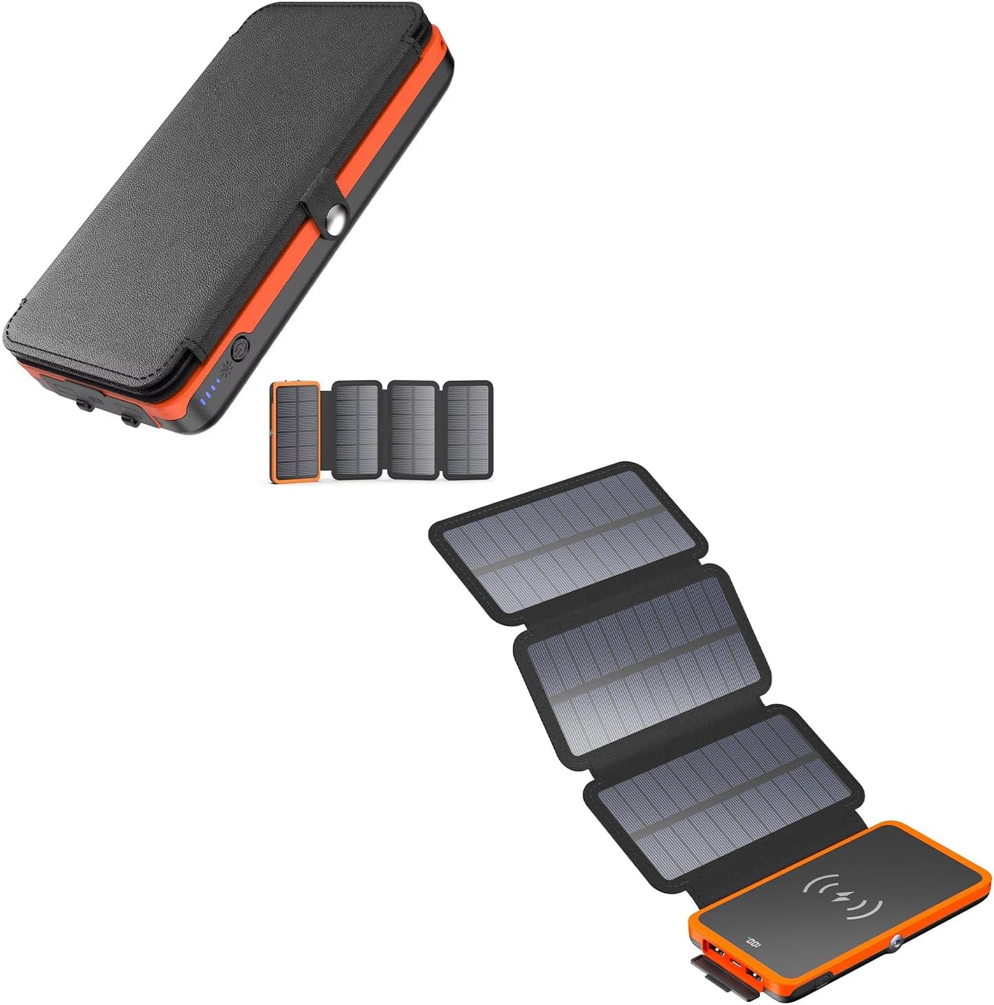 Amazon.com: Hiluckey 10000mAh Wireless Solar Charger with LED Digital ...