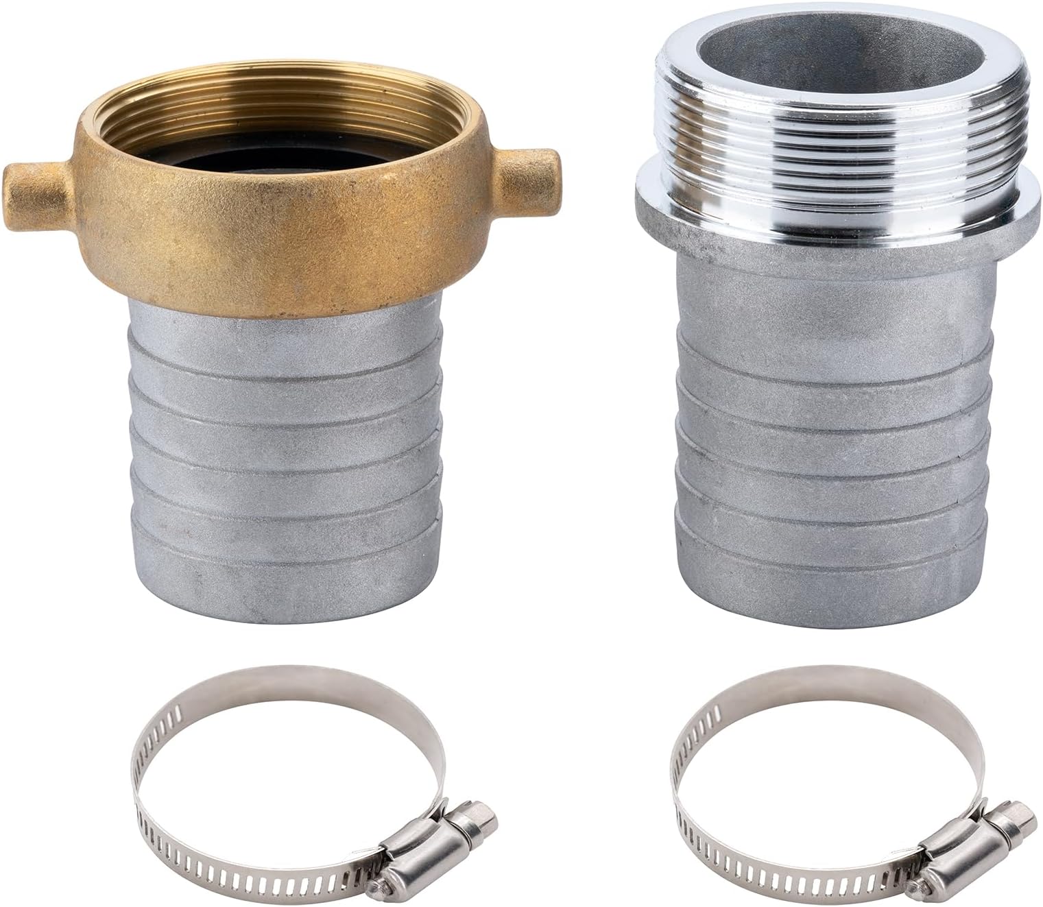 Amazon.com: EASTRANS Aluminum Pin Lug Hose Fitting Set, 2" Hose Shank ...