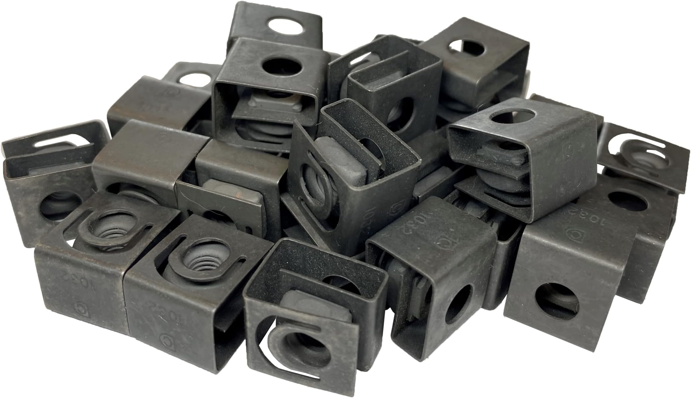 Amazon.com: RackGold® Black 12-24 Cage Nuts 100 Pack - USA Made ...