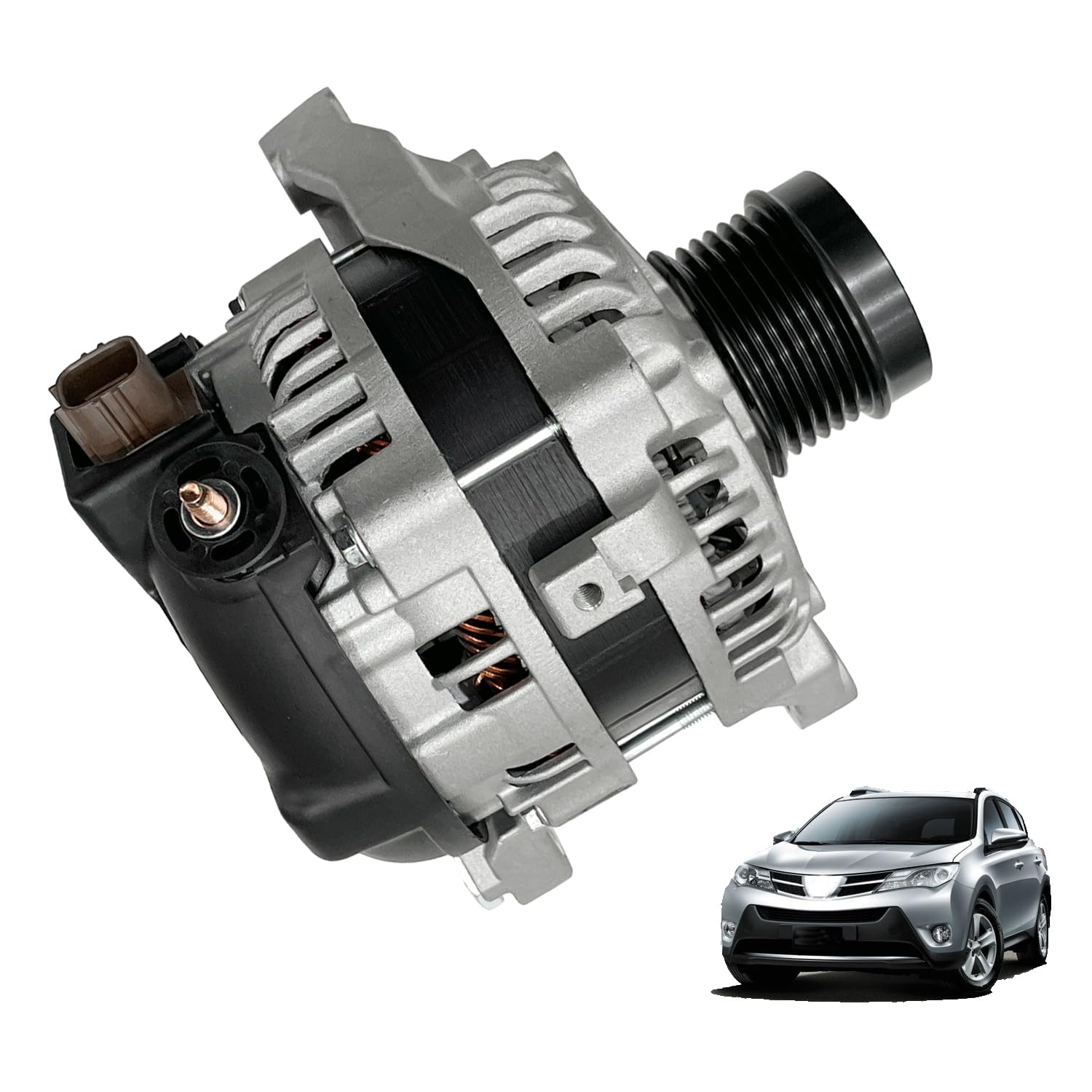 Amazon.com: 12V 125AMP Alternator Fit for Toyota RAV4 2.5L 2013-2018 ...