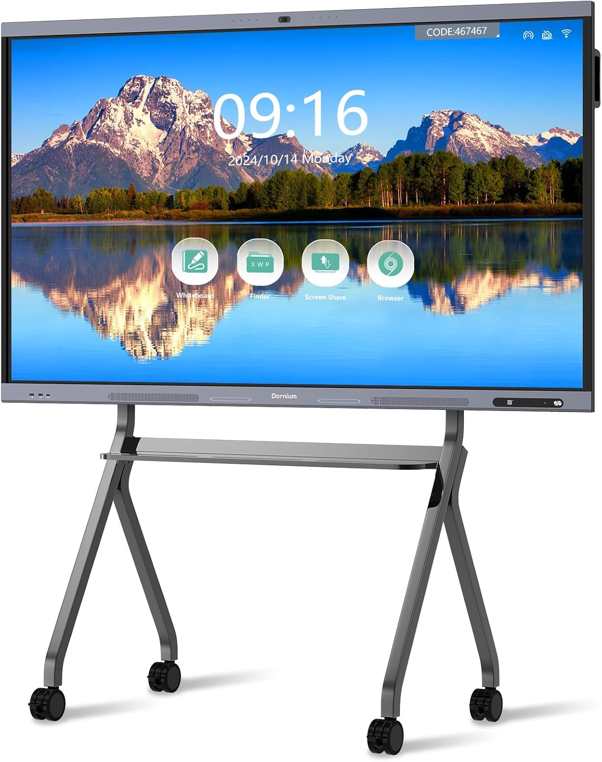 Amazon.com : Dornium 86-Inch Smart Board for Classroom, Office Hybrid ...