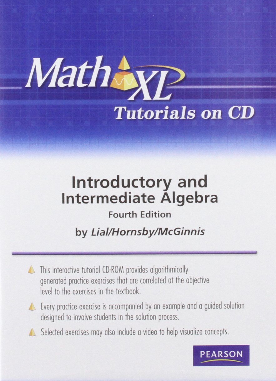 Buy MathXL Tutorials on CD for Introductory and Intermediate Algebra ...