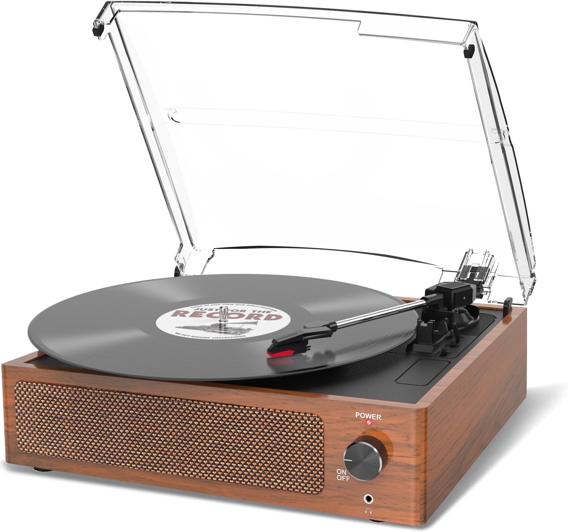 Vinyl Record Player with 2 Built-in Speakers, Bluetooth Receiver ...