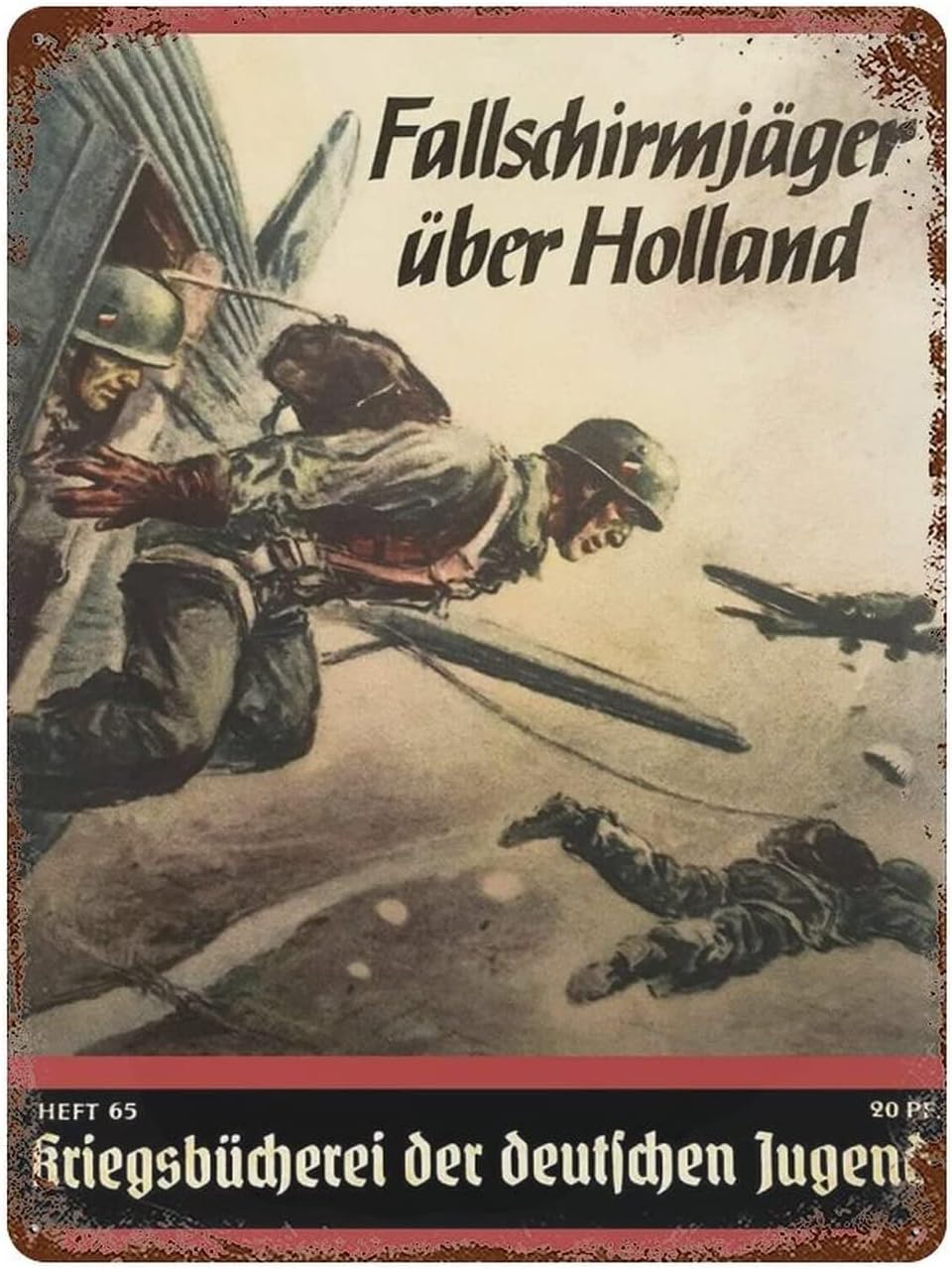 Amazon.com: Metal Tin Signs Retro WW2 German Luftwaffe Paratroopers ...