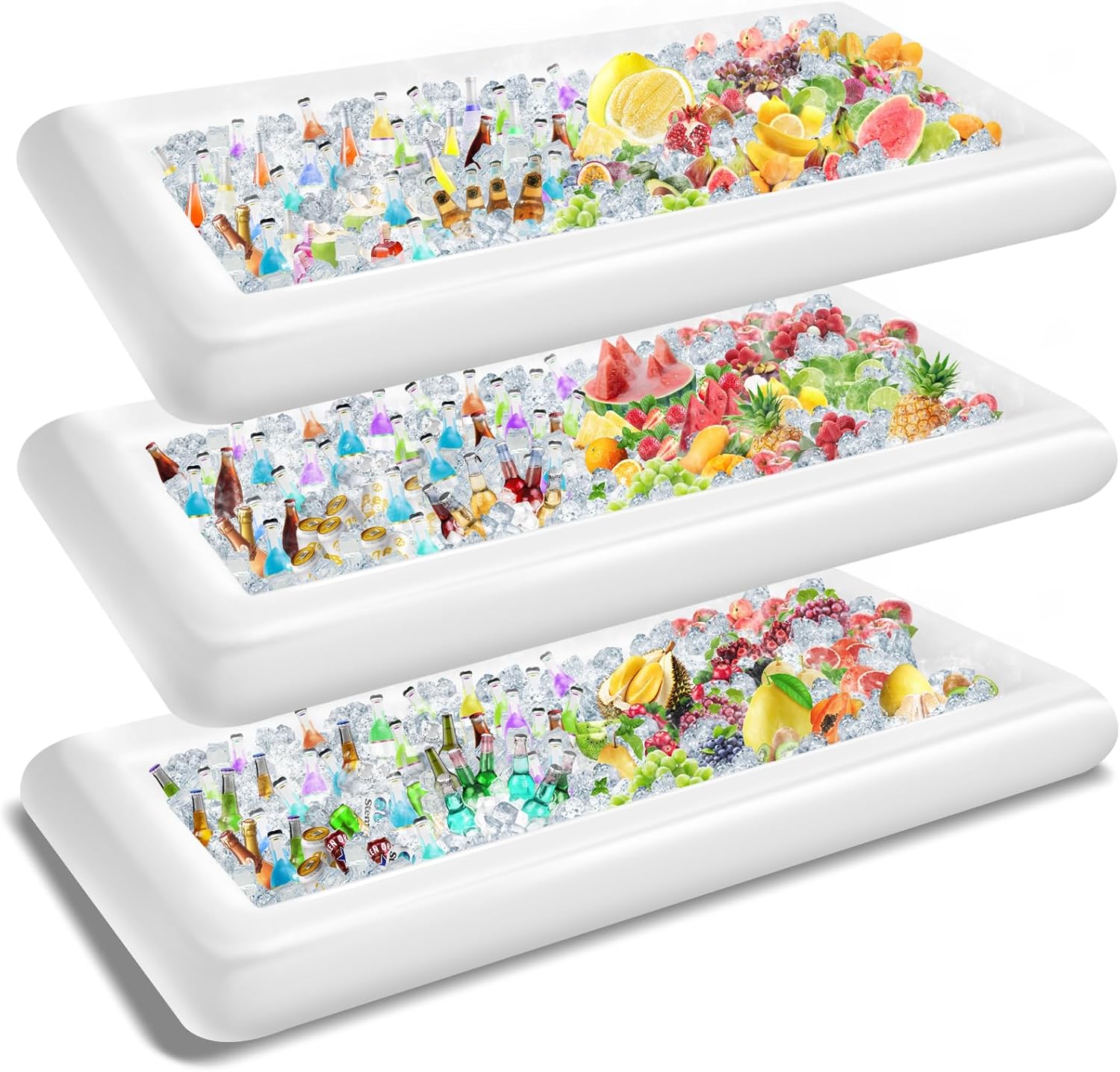 Amazon.com | FUTUREPLUSX Inflatable Serving Bars, Salad Food Drink Tray ...