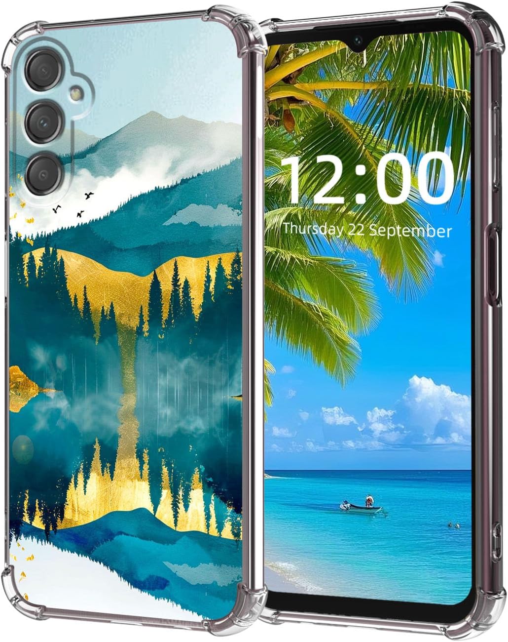 Amazon.com: ETLKJVBL for Samsung Galaxy A35 5G Case, Pine Forest Misty ...