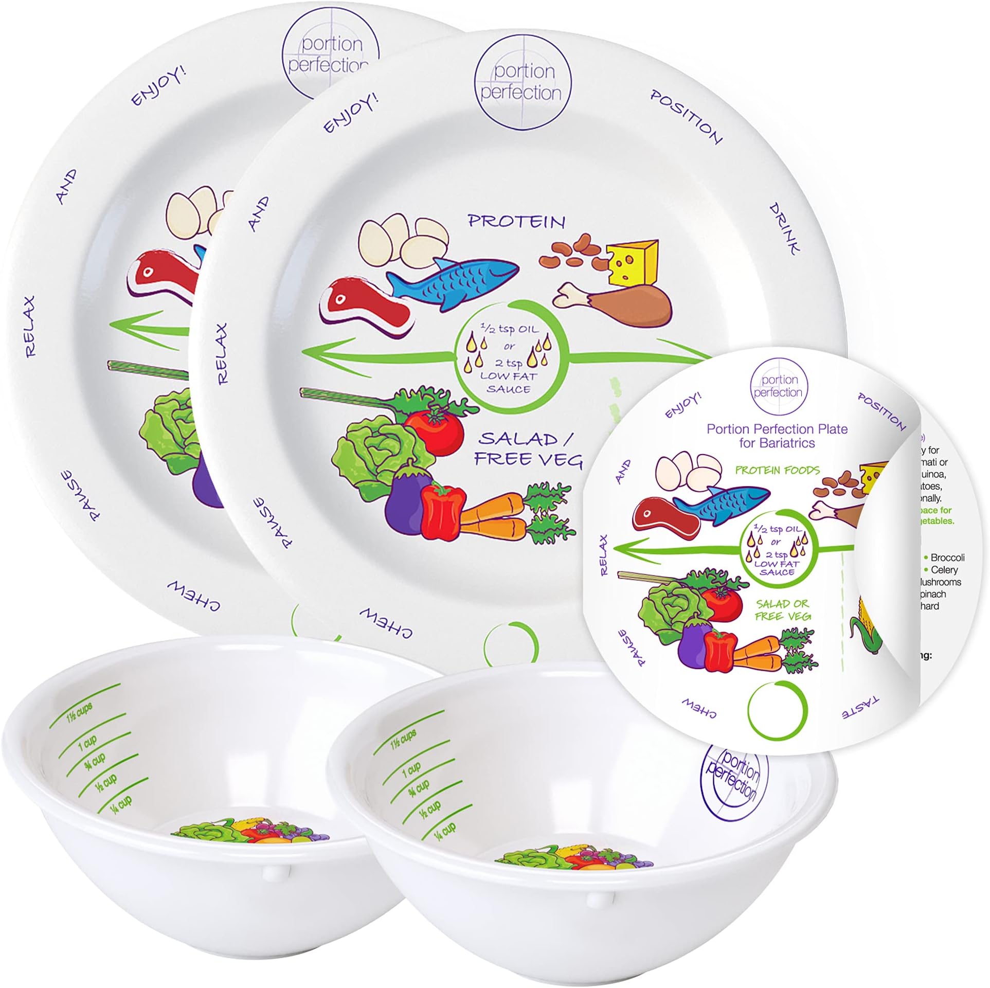 Amazon.com | BariatricPal Bariatric Portion Control Bowl: Dessert Bowls