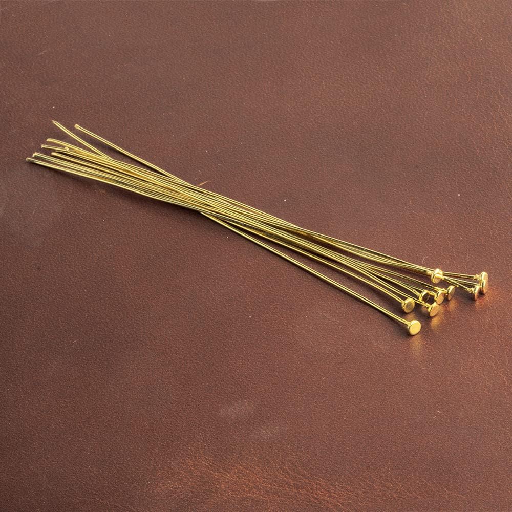 Amazon.com: 3" Length Vermeil Disc Headpin, 24 Gauge Wire, 10 Pieces ...