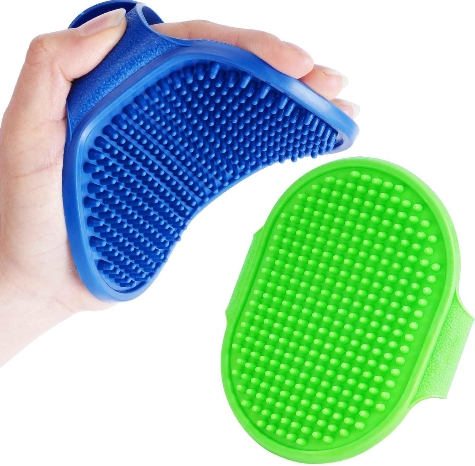 Amazon.com: BRILLIRARE Dog Grooming Brush, Premium Soft Silicone Pet ...