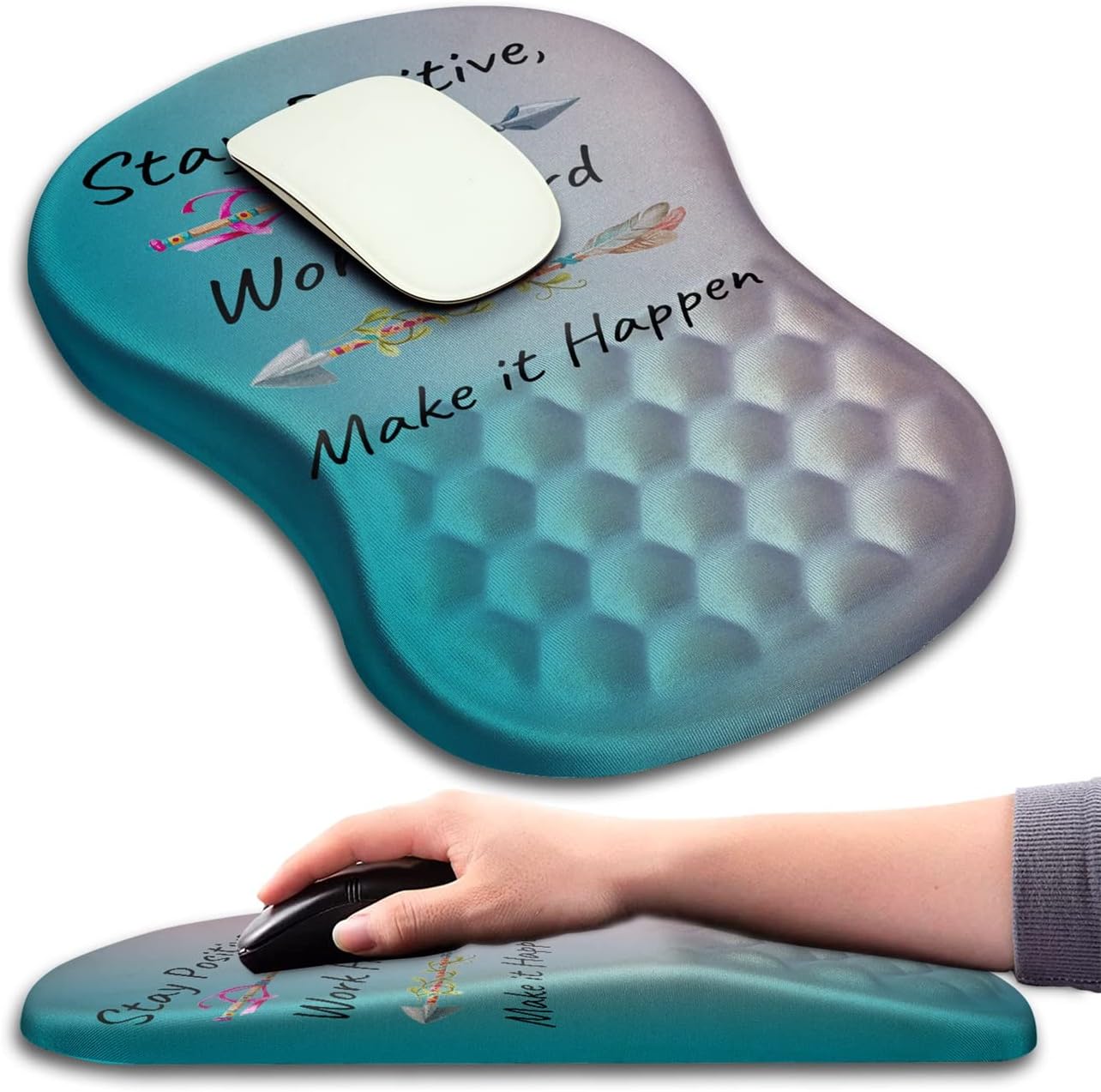 Amazon.com: QOMOLAMA Mouse Pad Wrist Support, Ergonomic Mouse Pad ...