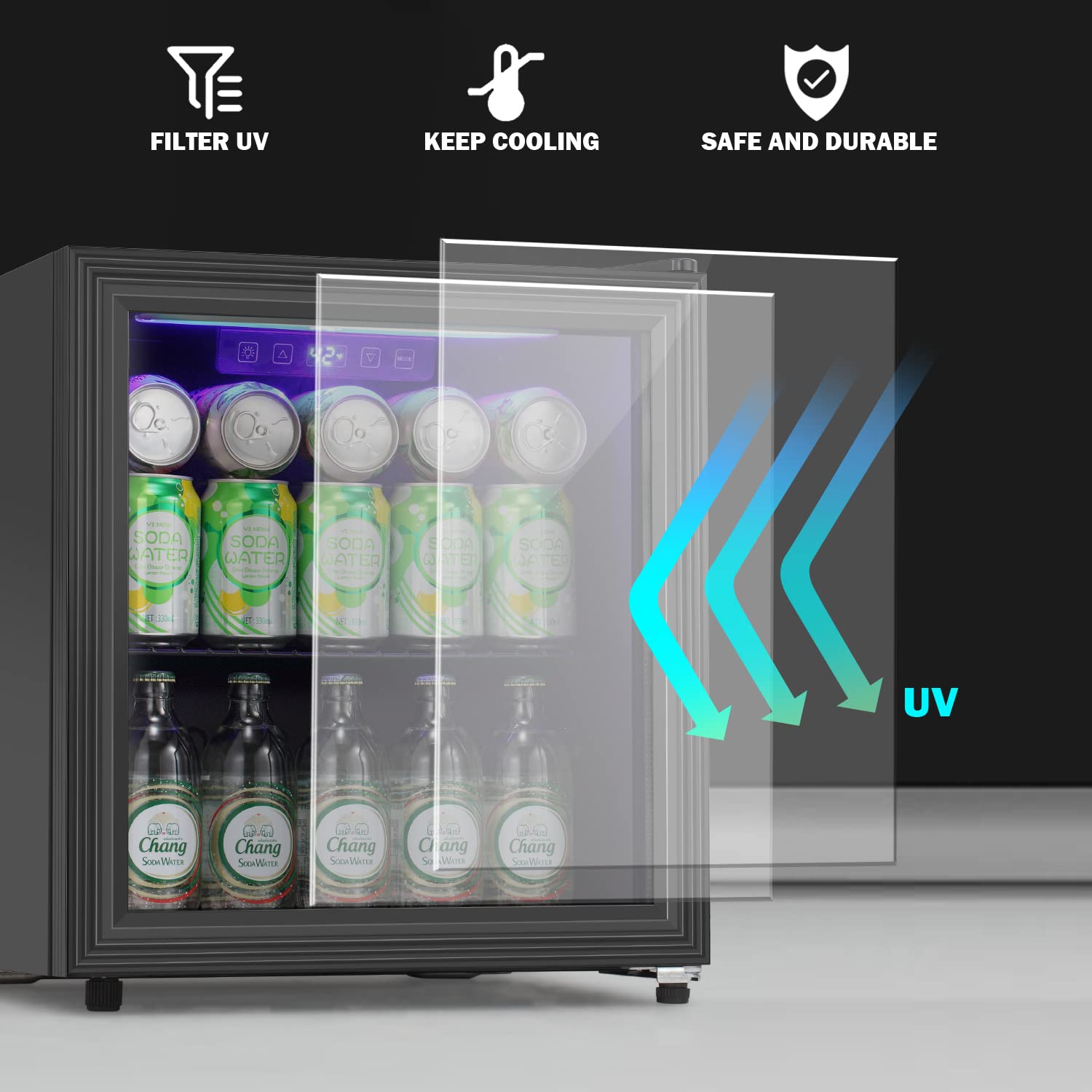 Snapklik.com : COWSAR Beverage Refrigerator 57 Can Capacity Beverage ...