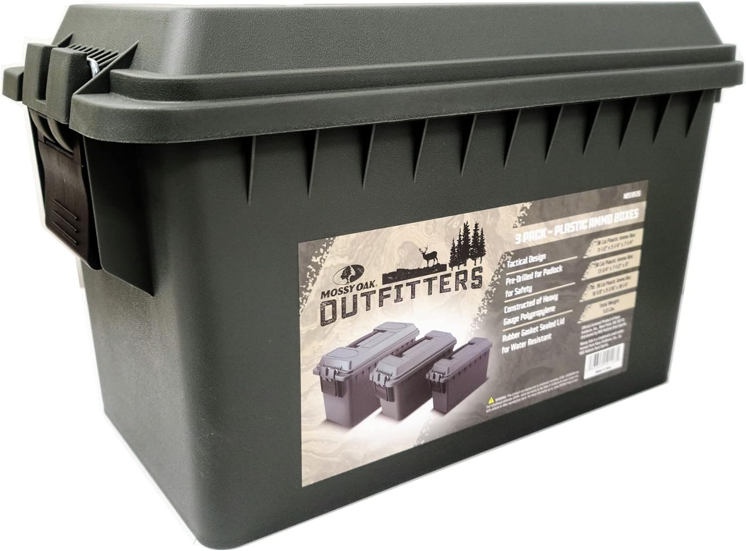 Amazon.com: Mossy Oak Outfitters .30cal & .50cal/Fat Plastic Ammo ...