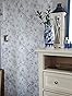 Norwall FH37537 Butterfly Toile Prepasted Wallpaper, Blue, Beige ...
