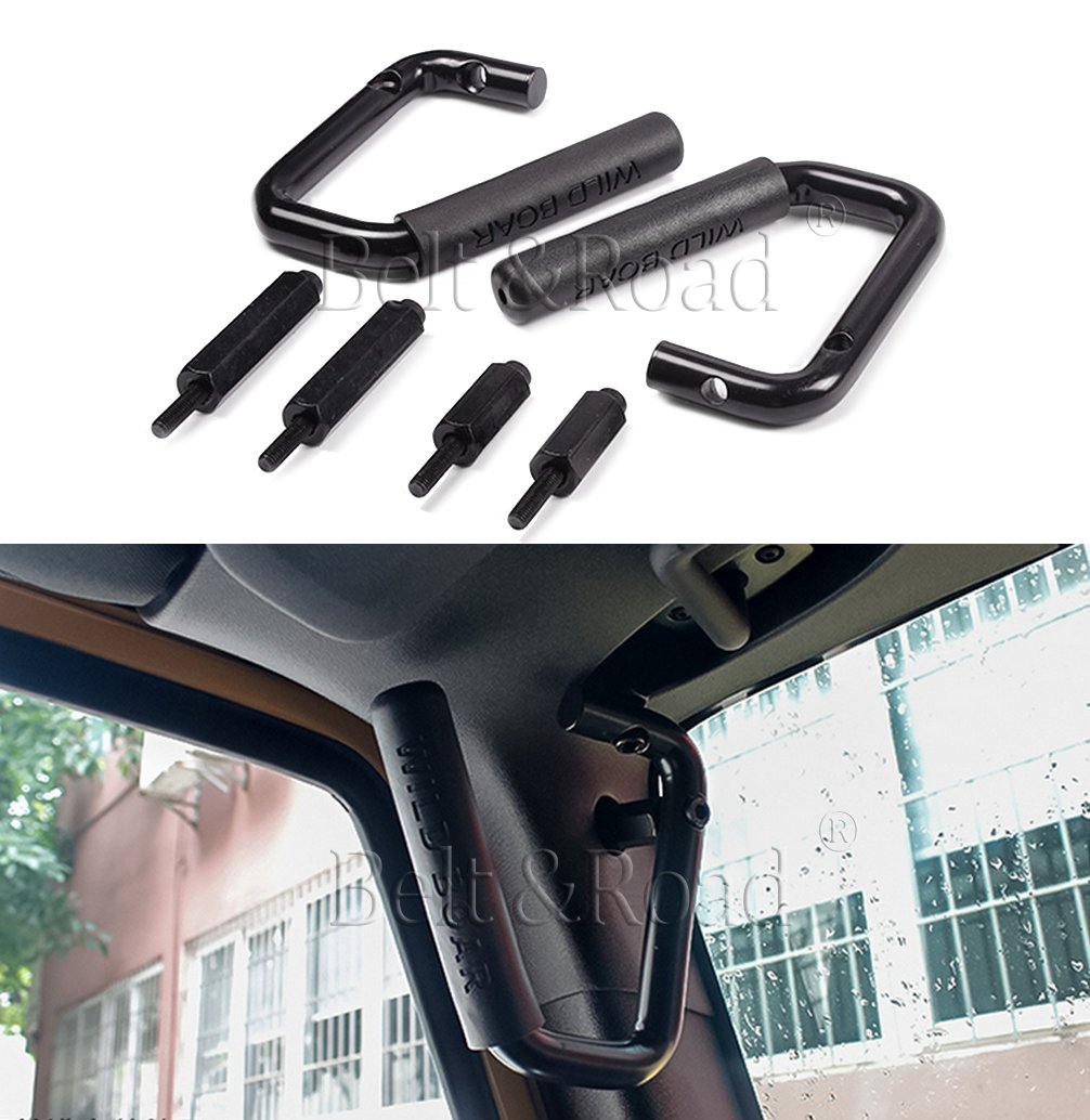 Wrangler JK Grab Handle - Front Grab Handle Kit Aluminum Alloy Grab Bar ...