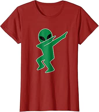 Amazon.com: Dabbing Alien T-Shirt Funny Hilarious Spices : Clothing ...