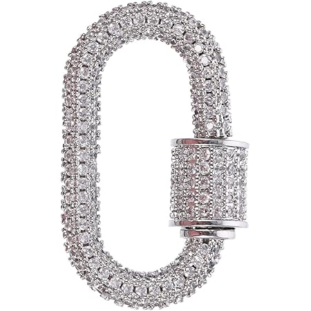 Amazon.com: JCBIZ 2PCS Ring Buckle Screw Carabiner Lock Charms Clasps ...