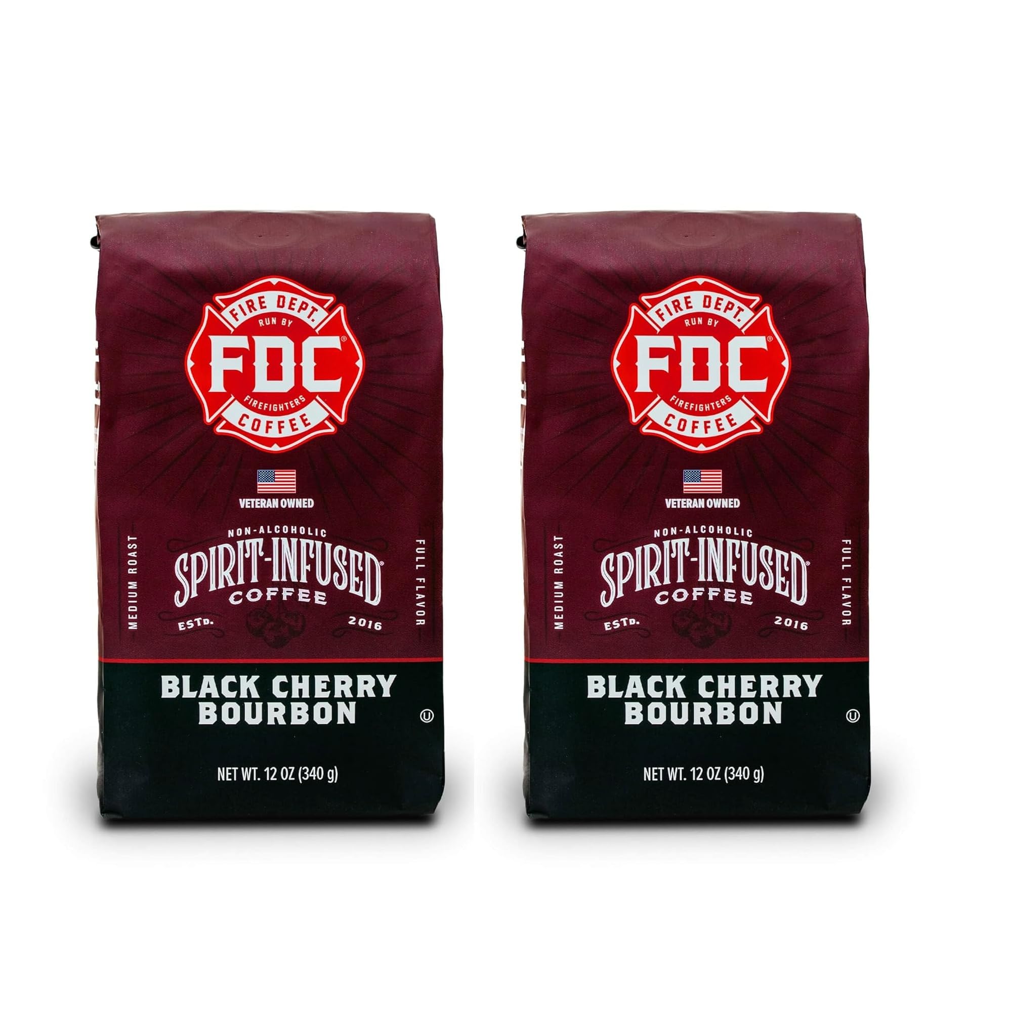Amazon.com : Fire Department Coffee - Black Cherry Bourbon Coffee ...