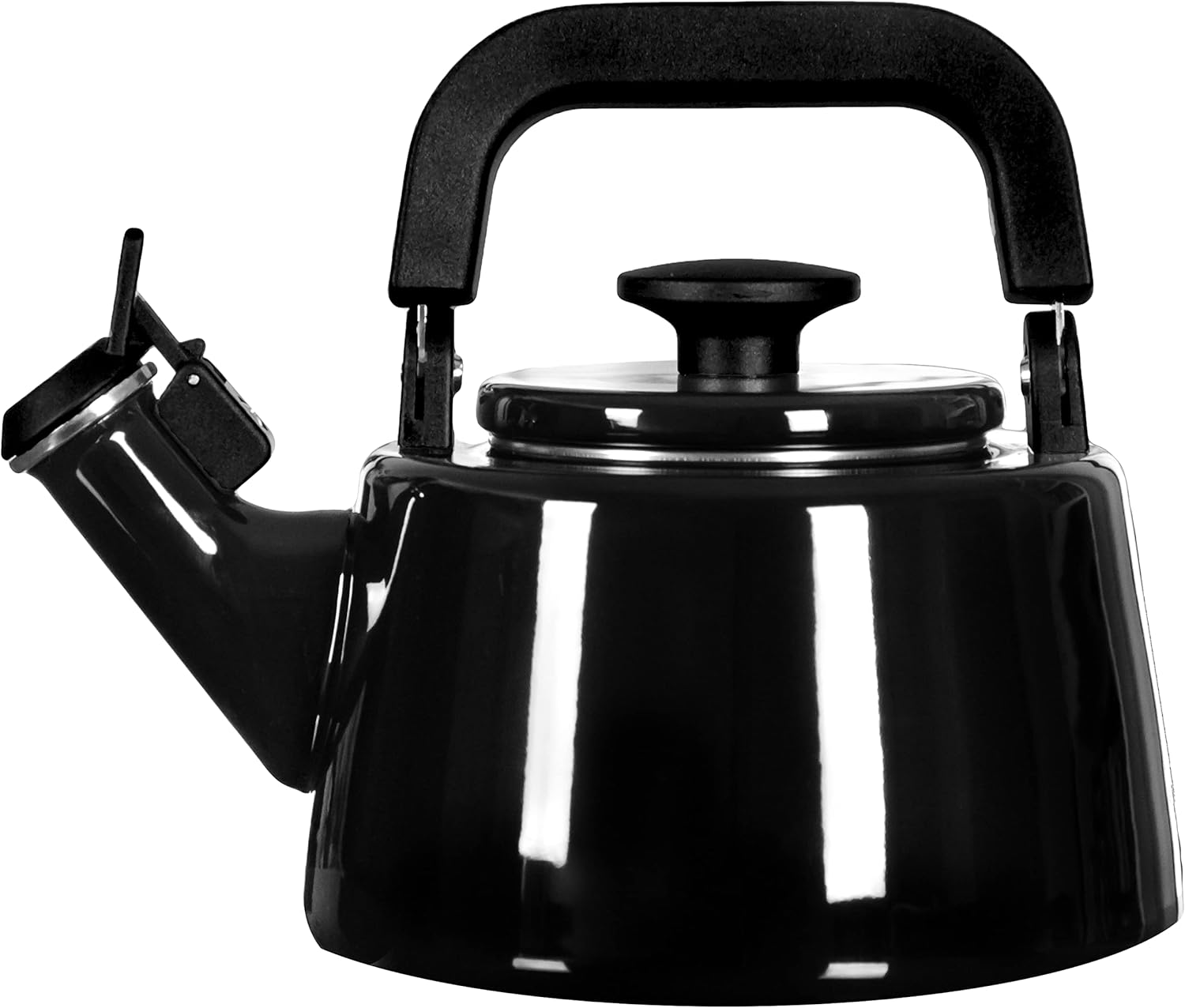 Forchetto Moderno Nero 2,1l Enamel Top Stove Kettle with Whistle ...