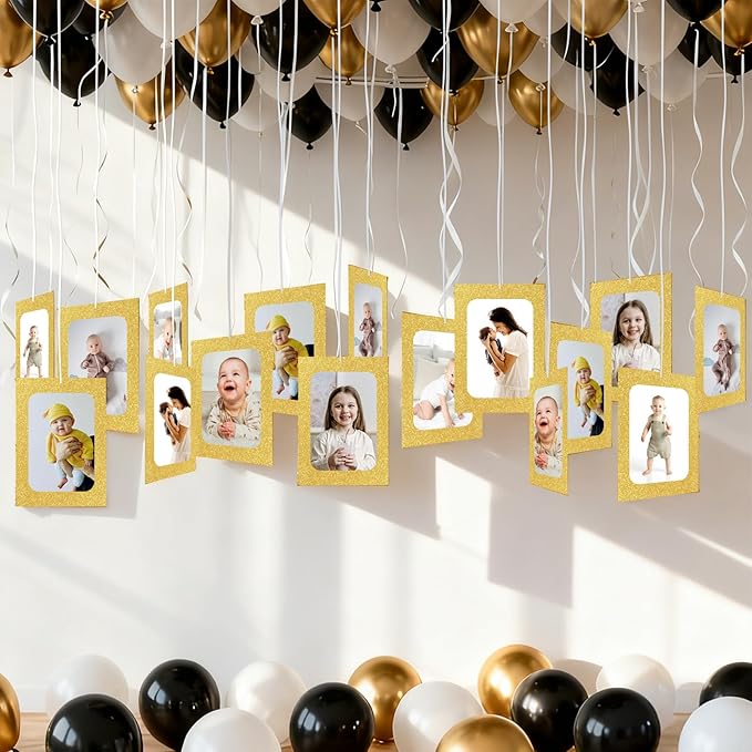 Amazon.com: 44-Pcs Happy Birthday Decorations,4 x 6 & 5x 7 In Photo ...