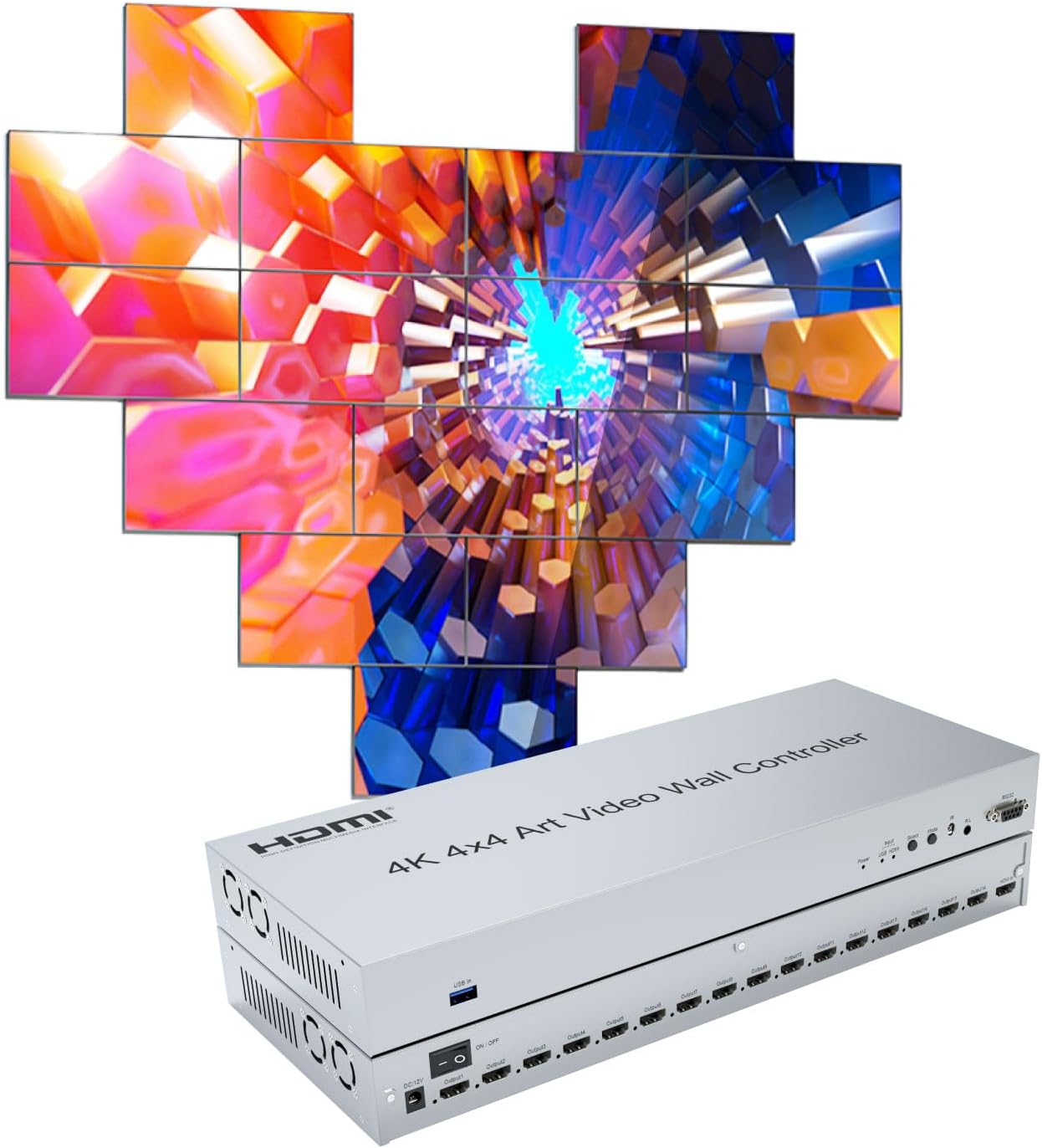 Amazon.com: Expert Connect 4x4 Irregular Customizable Video Wall ...