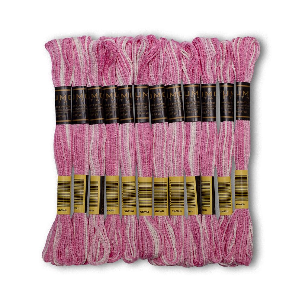 Amazon.com: UMC STAG Pack of 12 Premium Embroidery Thread | 100% ...