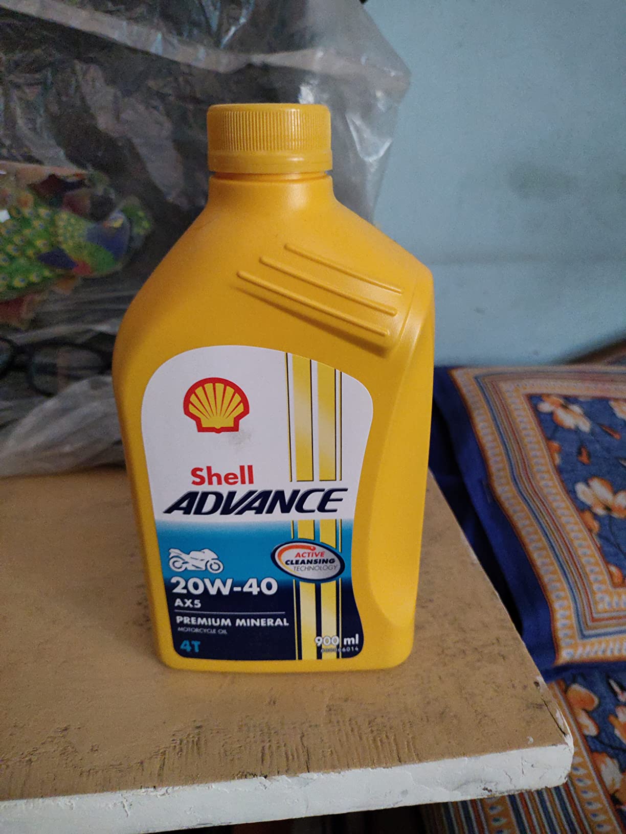 Shell Advance AX5 4T 20W-40 API SL Premium Mineral Motorbike Engine Oil ...