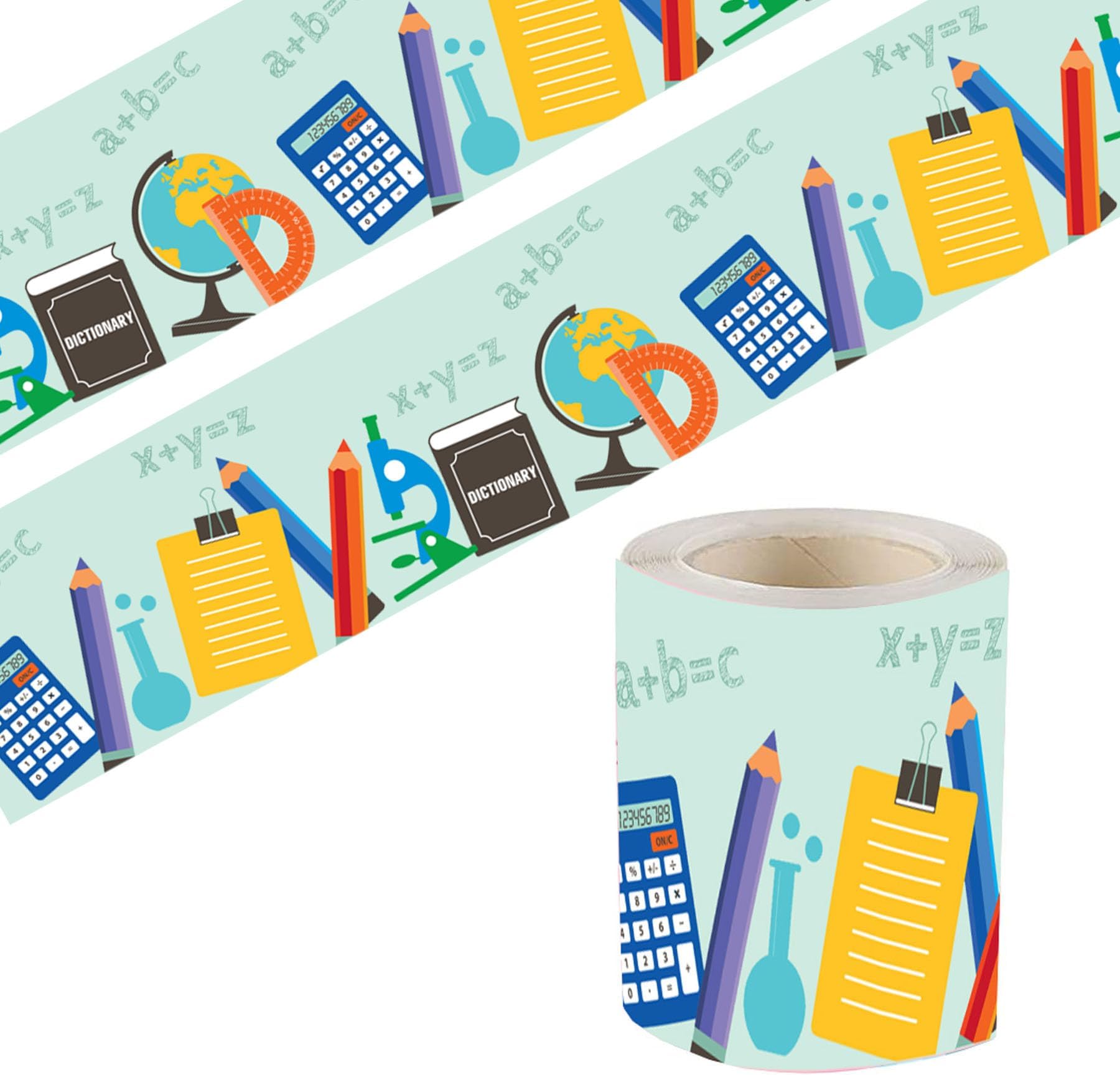 Amazon.com: 36FT Back to School Bulletin Board Border StraightTrim Die ...