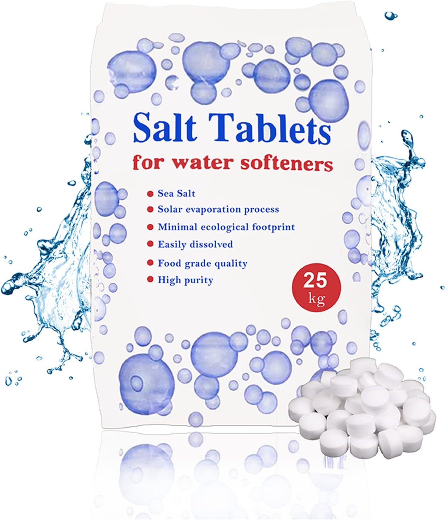 1 X 25Kg Bag Of Water Softener Salt Tablets : Amazon.co.uk: Grocery