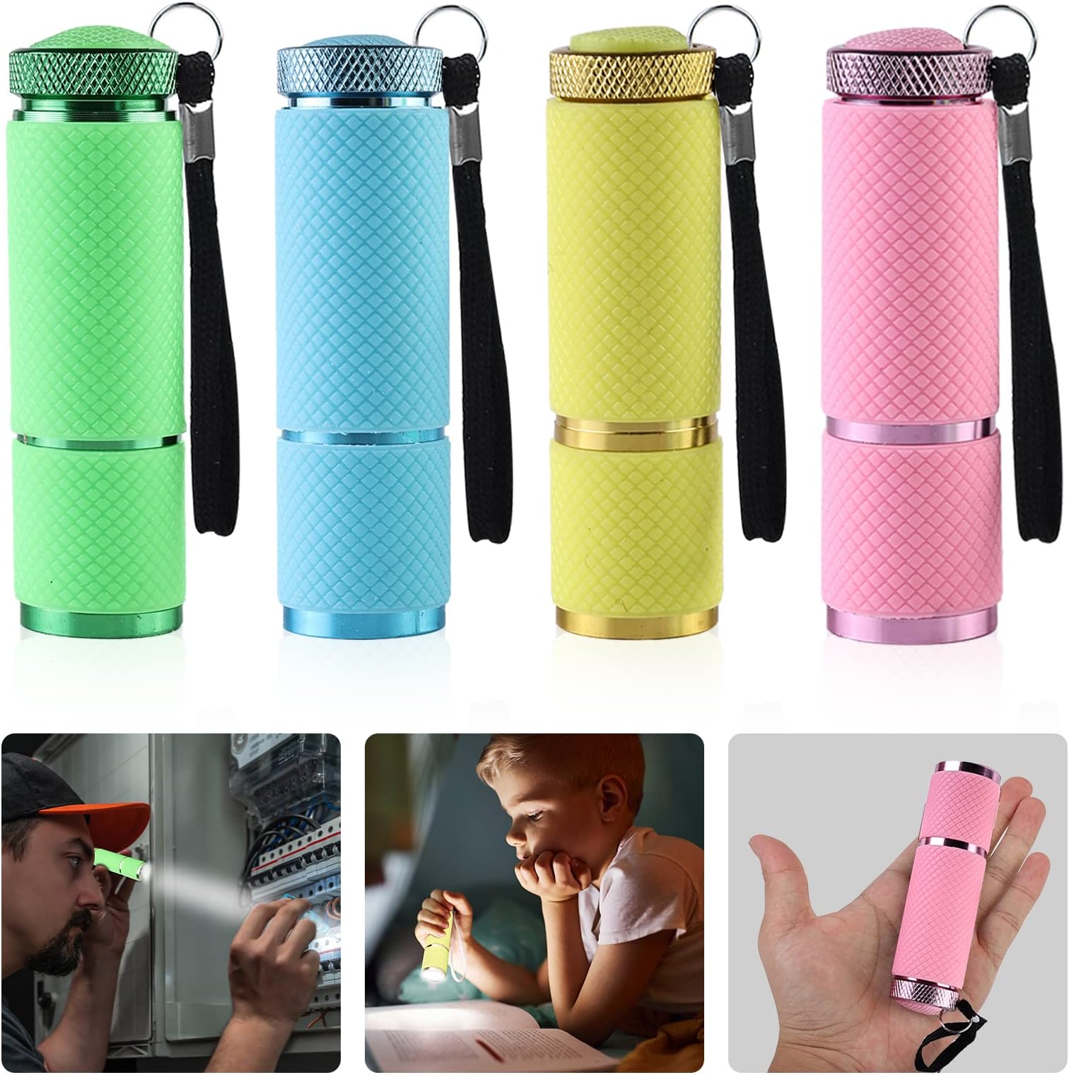 EverBrite Mini LED Taschenlampe 4-tlg. kleine Kinder Taschenlampe mit ...