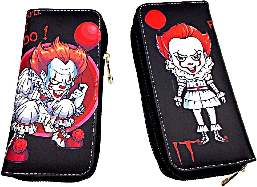 Amazon.com: Stephen King's It Penny Wise Hand Purse Zip Around Clutch ...
