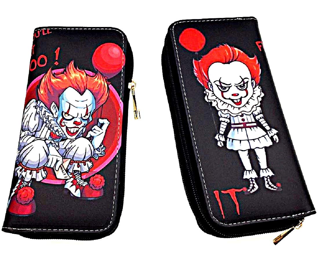Amazon.com: Stephen King's It Penny Wise Hand Purse Zip Around Clutch ...