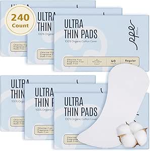 Amazon.com: Rpe Life 100% Organic Panty Liners for Women-240ct, Ultra ...