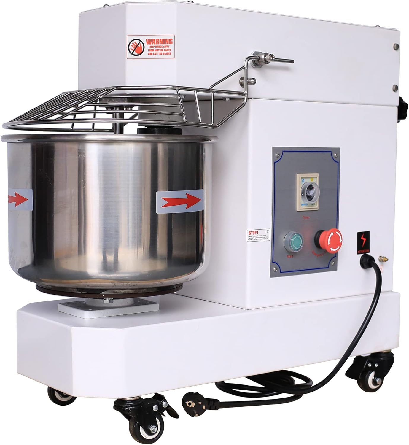 Amazon.com: Carina Commercial Dough Mixers Stand Mixer 10Qt Dough ...