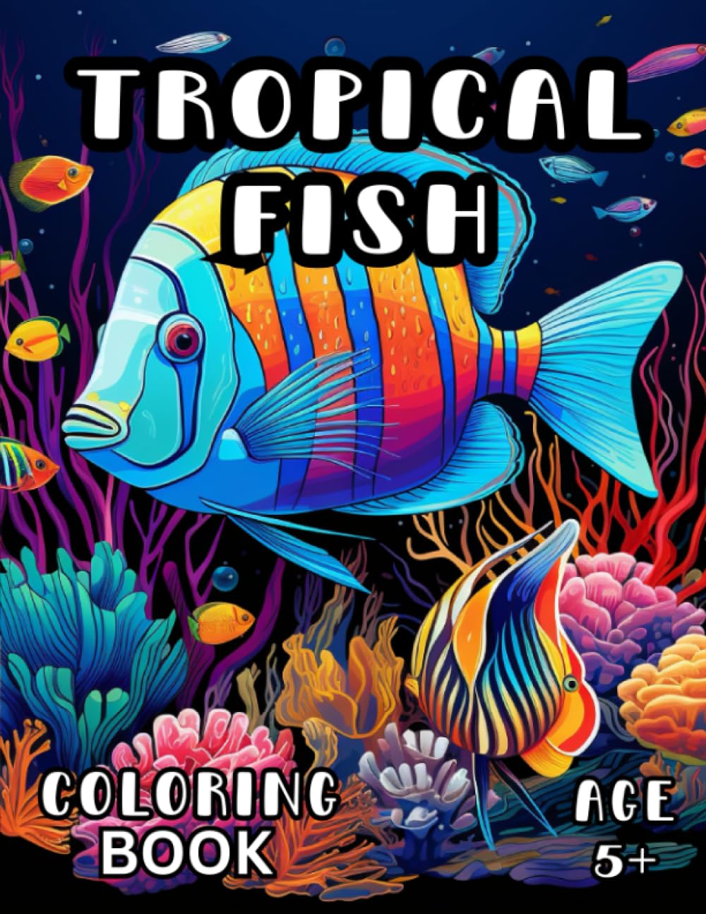 Amazon.com: Tropical Fish Coloring Book: Aquarium Coloring Book for ...