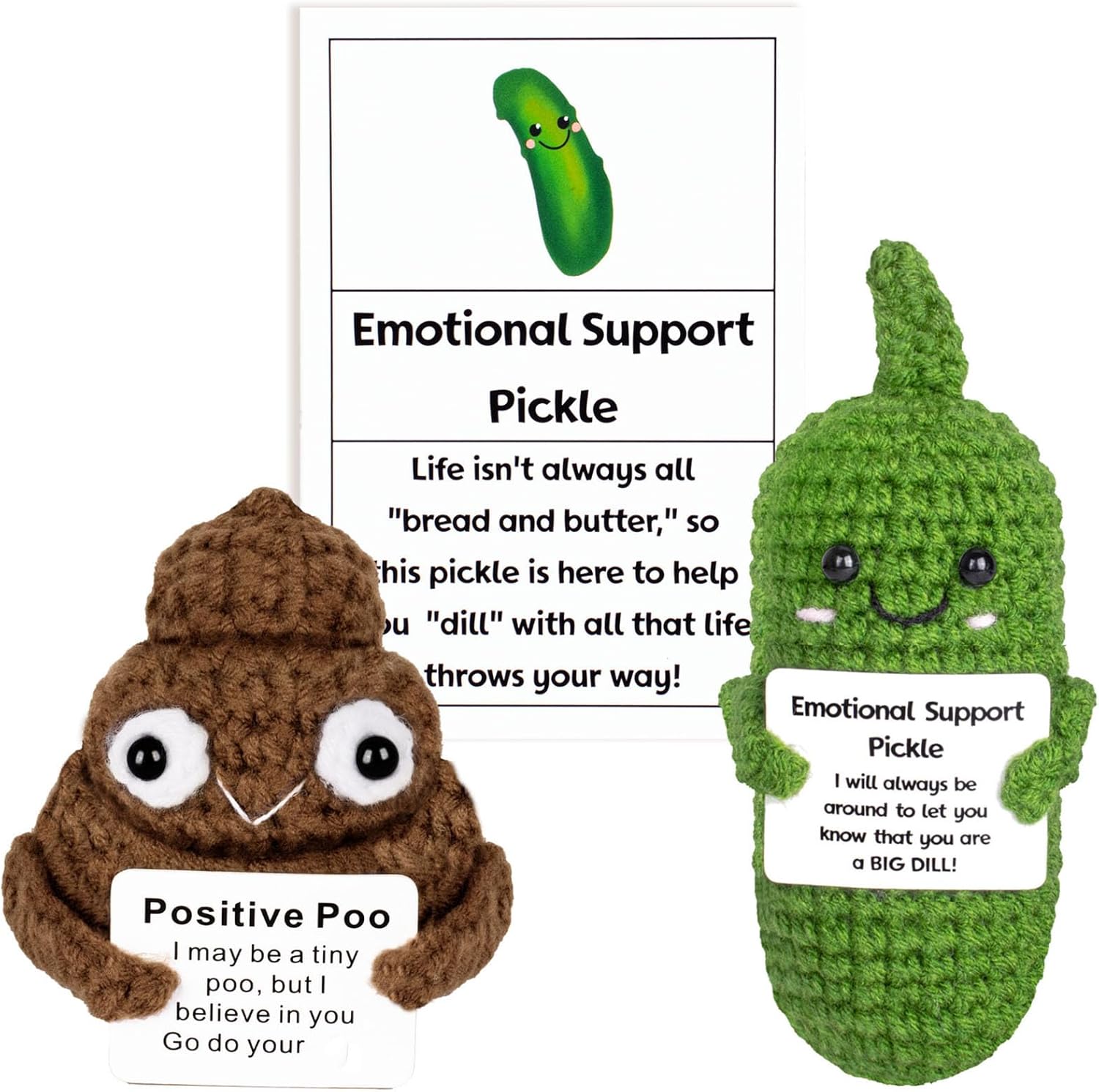 Amazon.com: Netholid 2P Positive Poo Emotional Crocheted Support ...