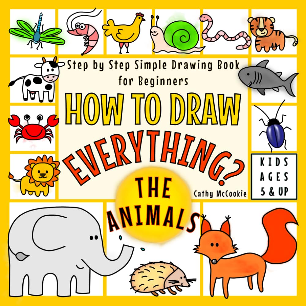 How to Draw Everything - The Animals | For Kids Ages 5 & Up | Step by ...
