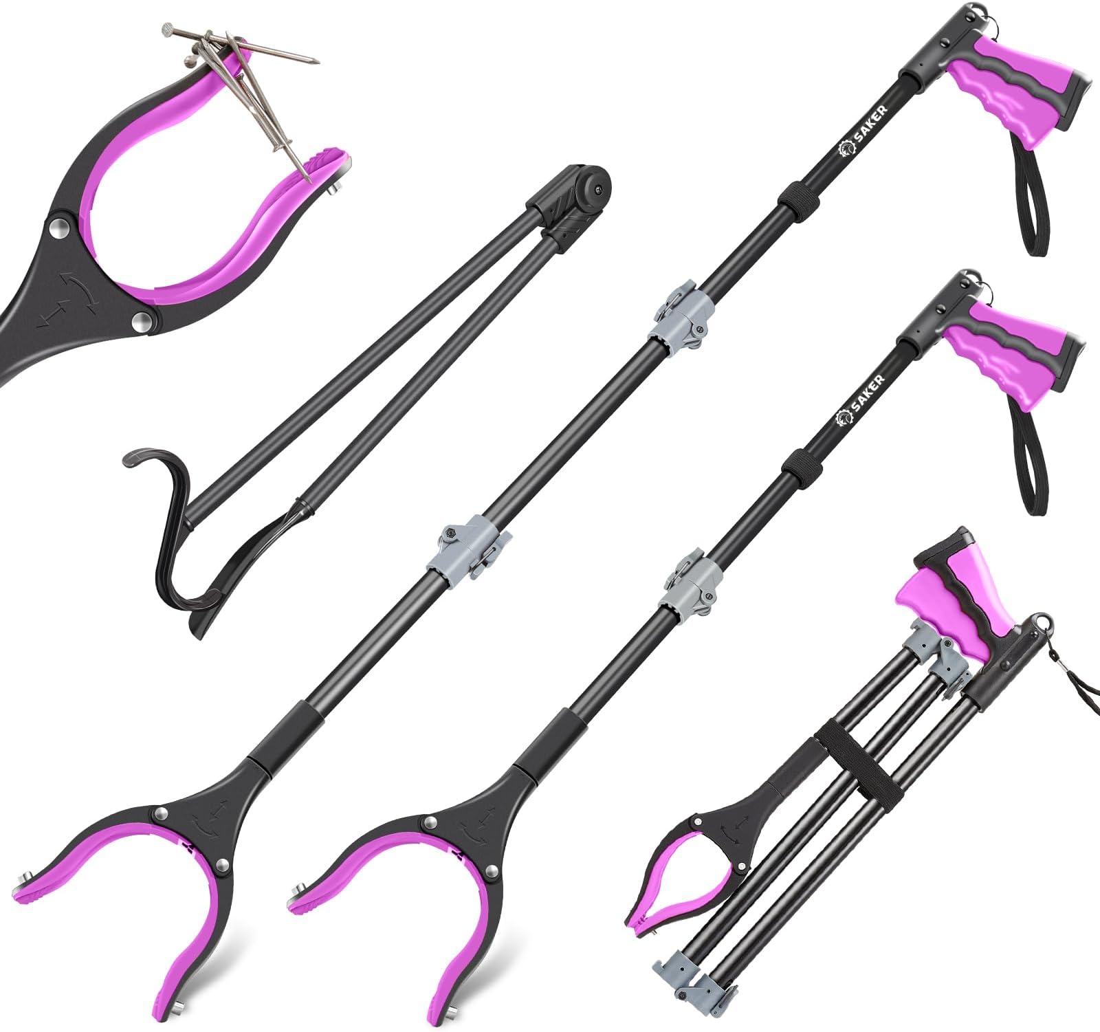 Amazon.com: GrabRunner 38 Inch & 44 Inch Extra Long Grabber Reacher ...