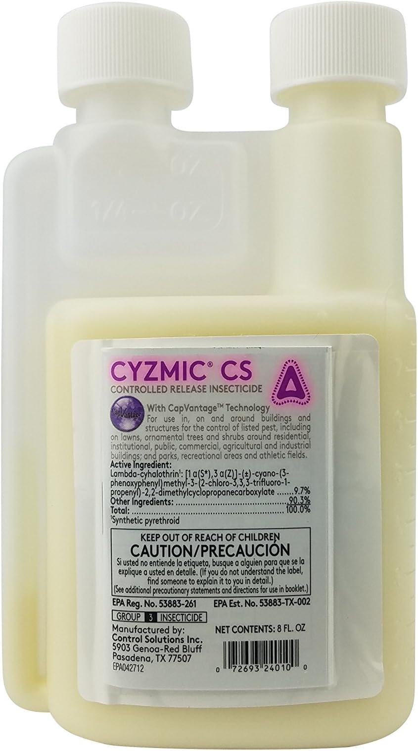 Amazon.com: Cyzmic CS Micro-encapsulated Insecticide 8oz : Patio, Lawn ...