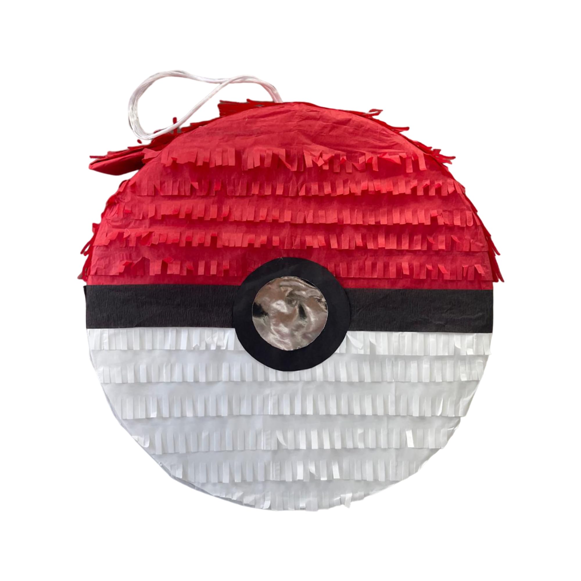 Amazon.com: APINATA4U Red and White Ball Pinata, Great for Poke Themed ...