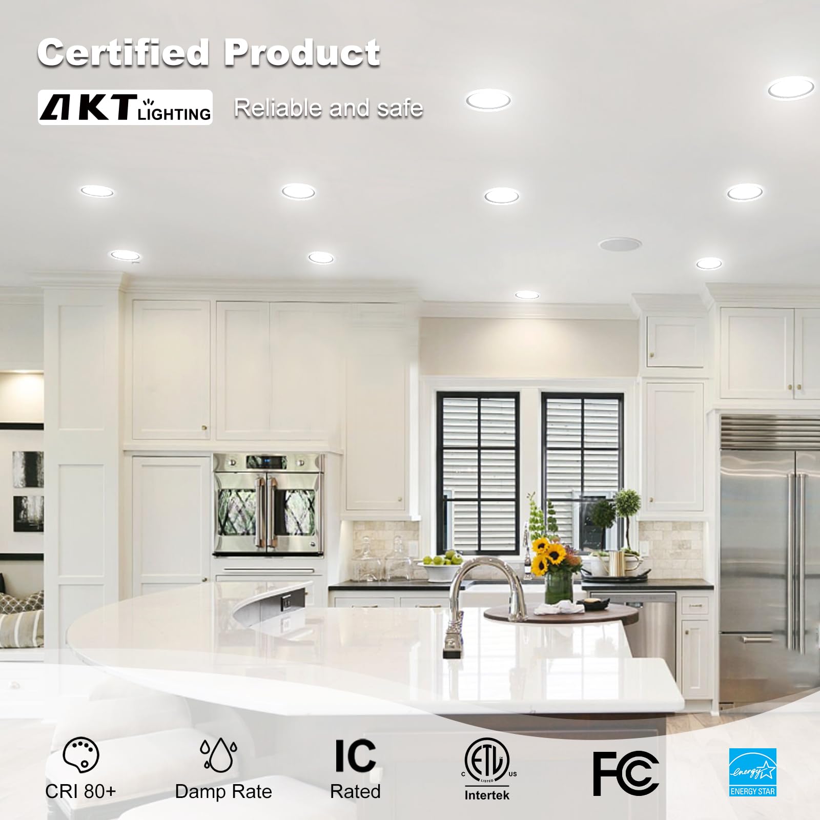 Snapklik.com : AKT LIGHTING 24 Pack 6 Inch 5CCT Ultra-Thin LED Recessed ...