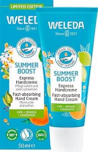 WELEDA Bio Summer Boost Express Hand Cream - Limited Edition Natural ...