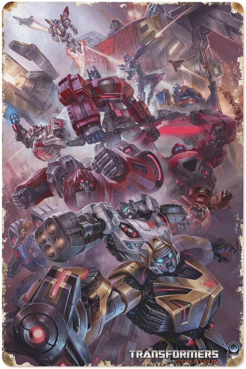 Amazon.com: Transformer WAR FOR CYBERTRON Poster Retro Wall Art Decor ...