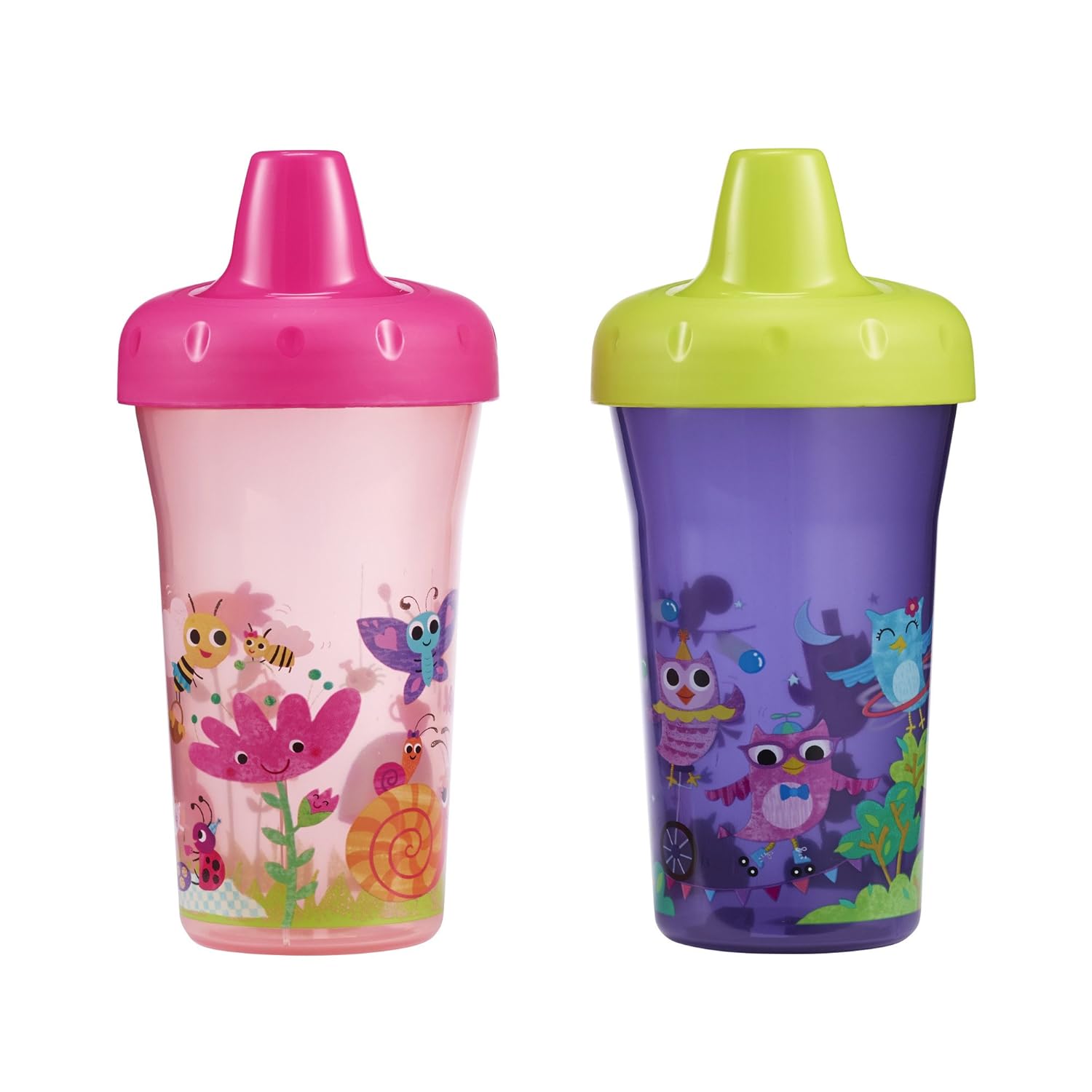 Amazon.com: The First Years Simple Sippy Cup - 9oz, 2 Pack, Pink and Purple