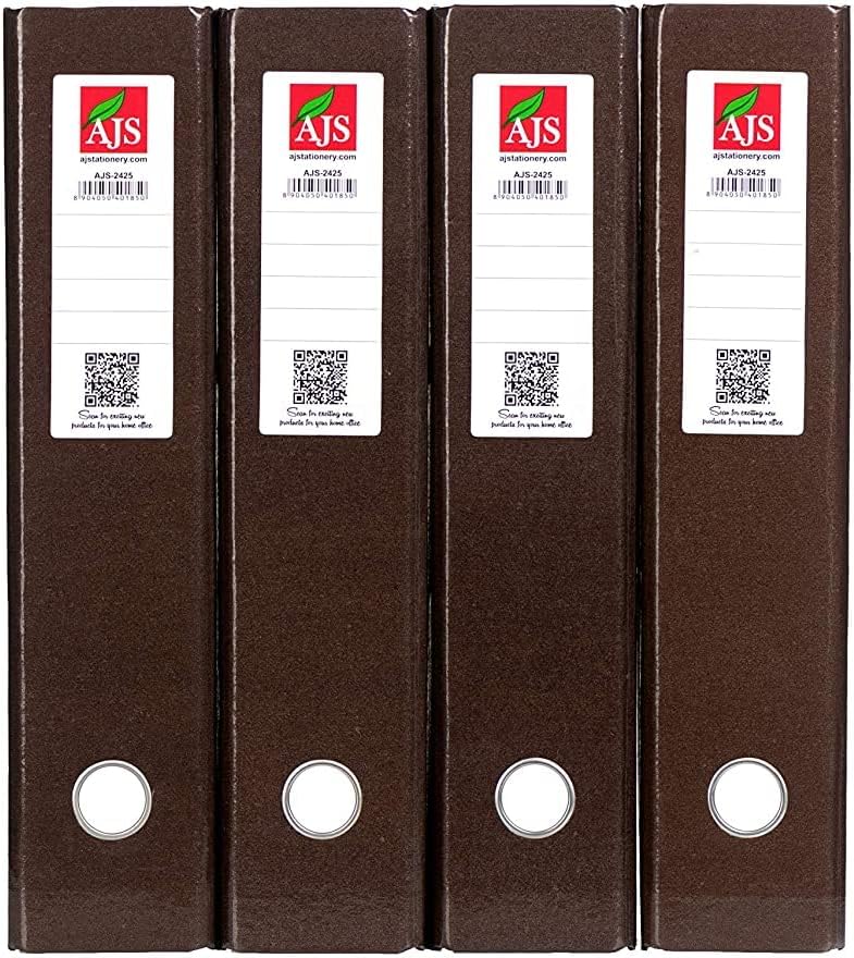 AJS Office Lever Arch Clip Box File | FS | Pack of 4 : Amazon.in ...