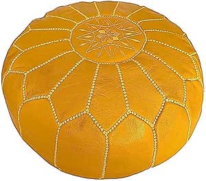 Amazon.com: Moroccan Handmade Pouf - Motard Color - Genuine Soft ...