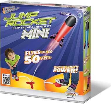 Geospace Jump Rocket Set with Launcher and 3 Foam Rockets for Outdoor ...