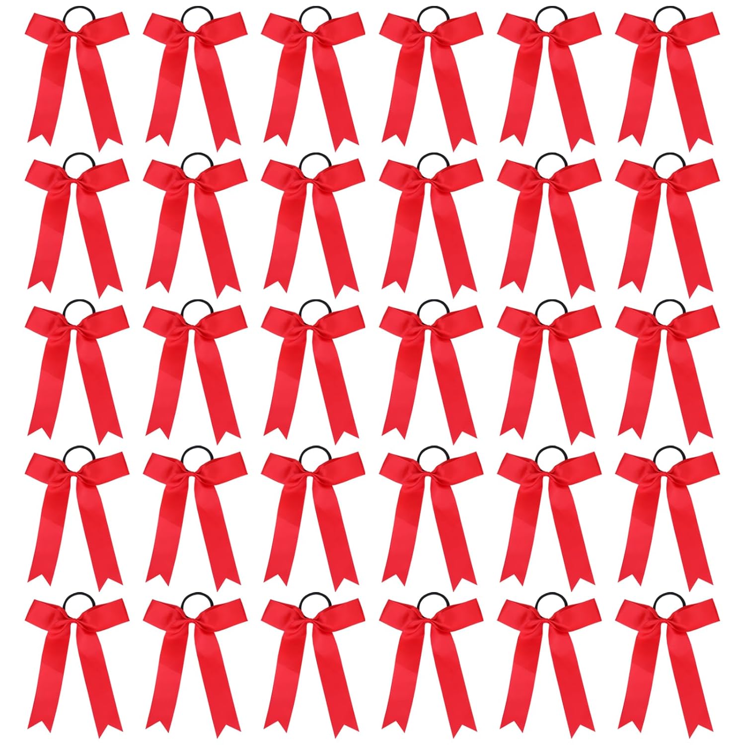 Amazon.com : 30 PCS College Style Cheer Bows Collegiate Long Tail ...