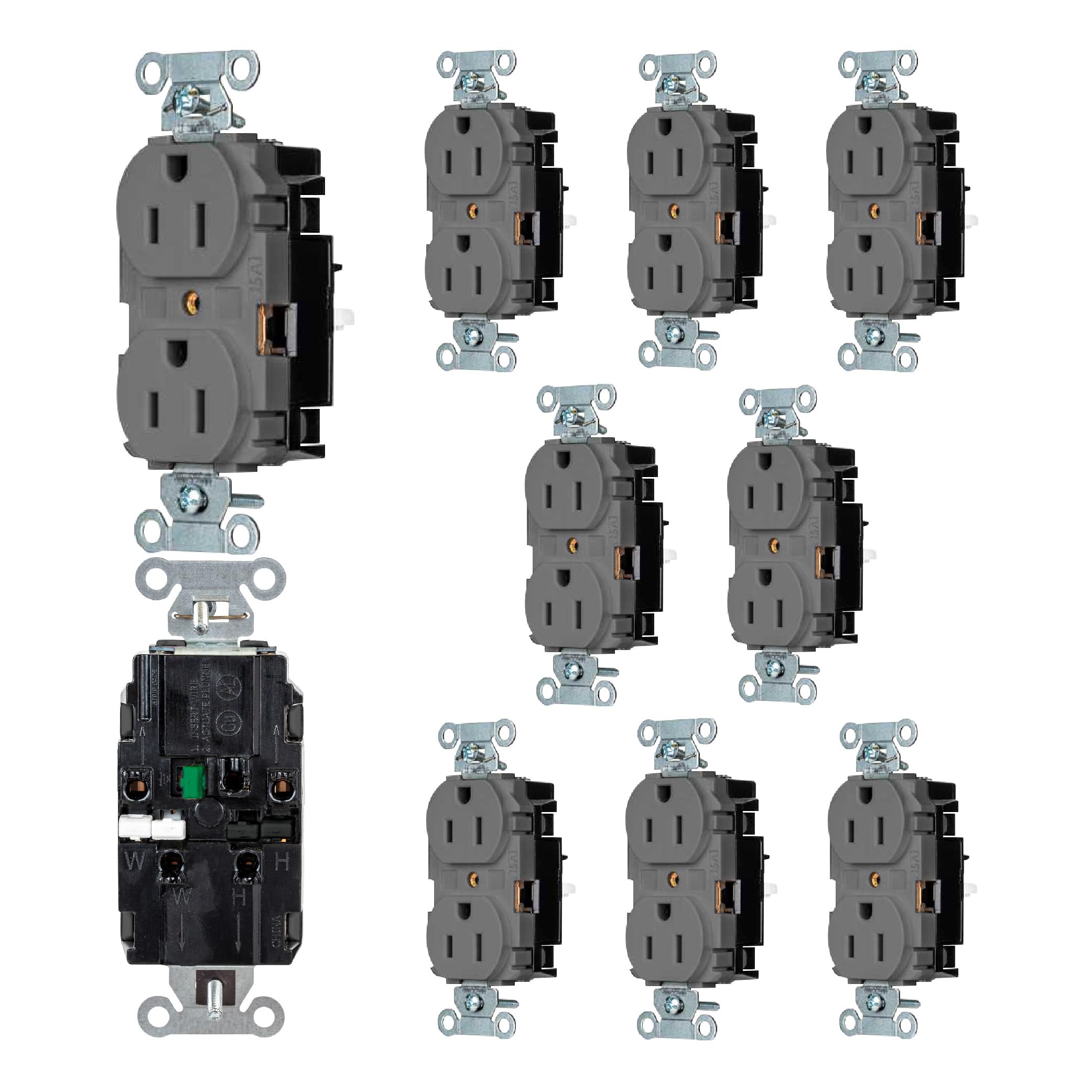 Wiring Device-Kellems EdgeConnect 1-Gang 2-Pole 3-Wire 15A 125V ...