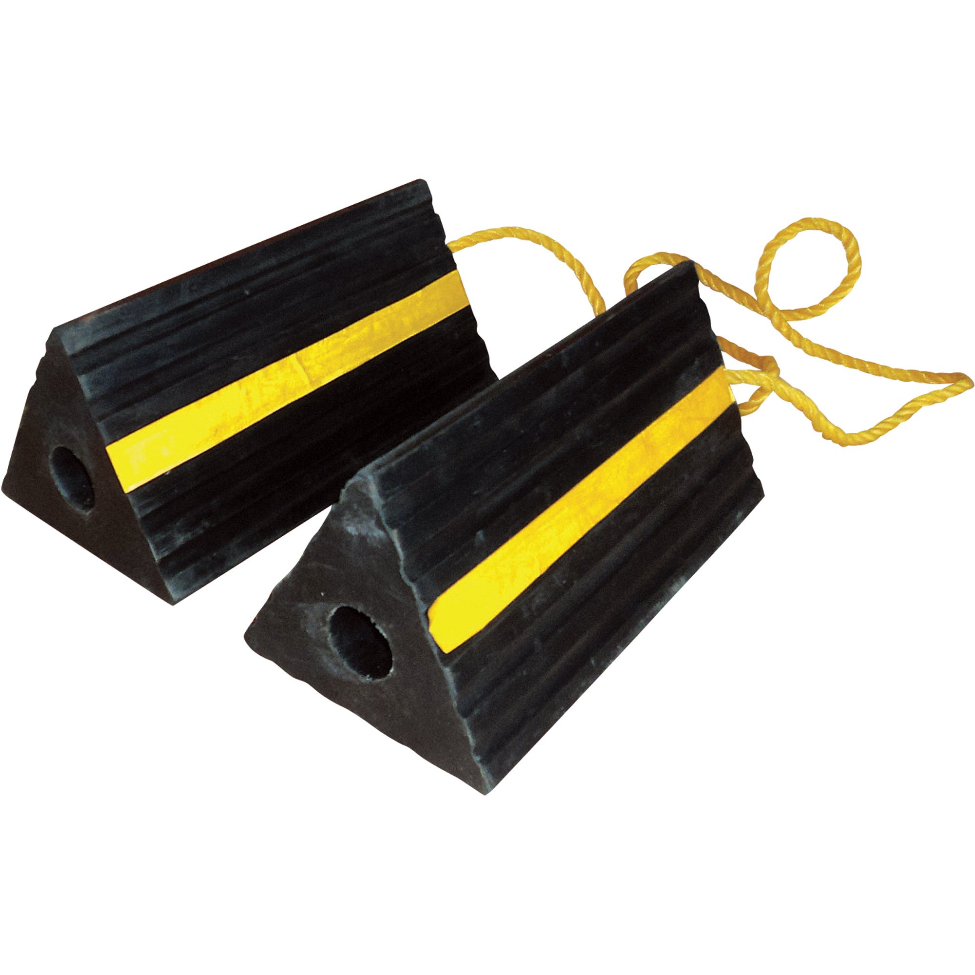 Ironton 2- Pk. Aircraft Wheel Chocks Small Size Ribbed Rubber 29370 for ...