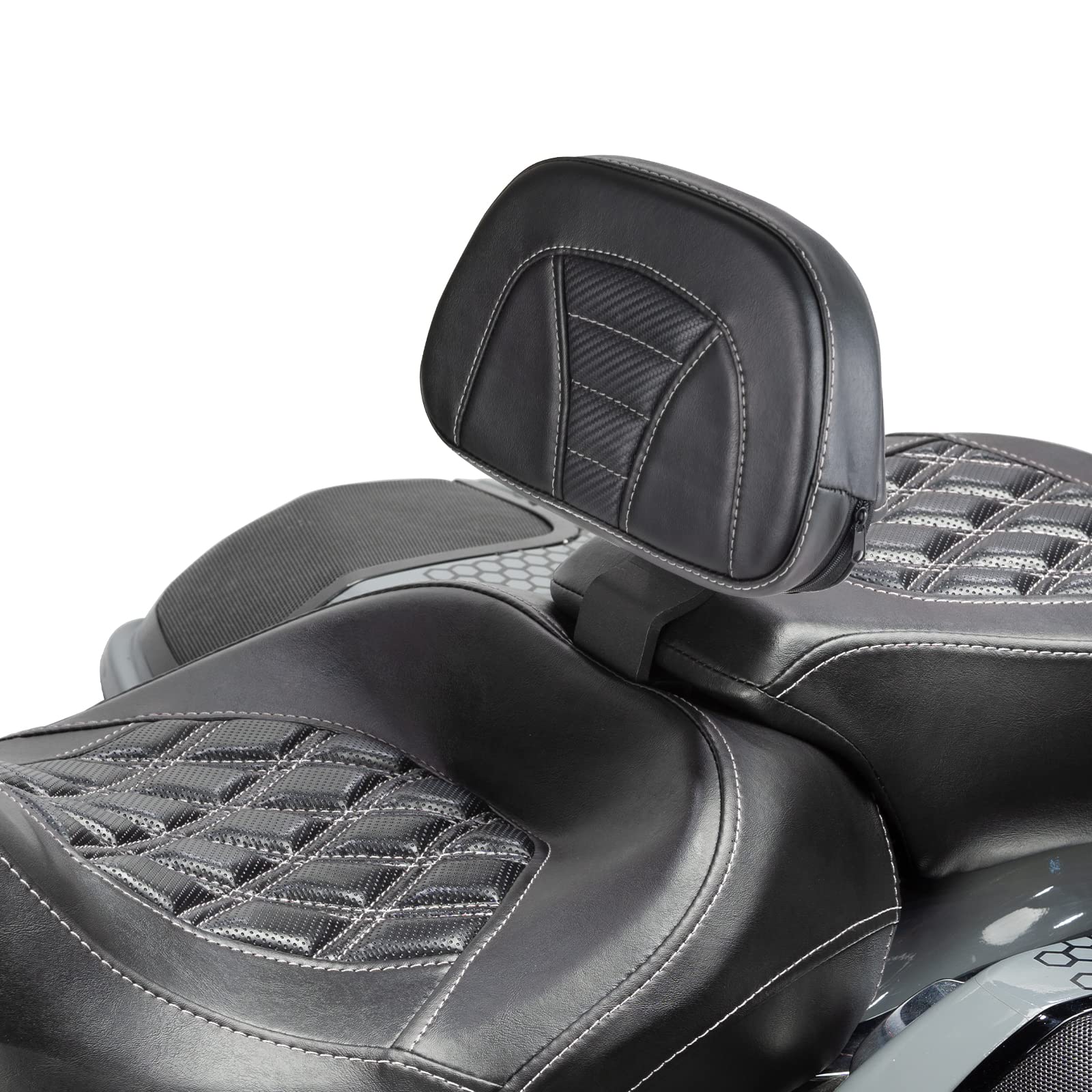Motorcycle Front Driver Rider Backrest Pad Compatible for Harley ...
